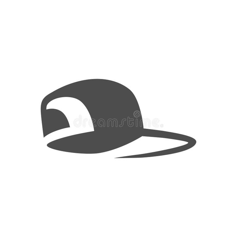Baseball Cap Symbol on White Backdrop Stock Vector - Illustration of ...
