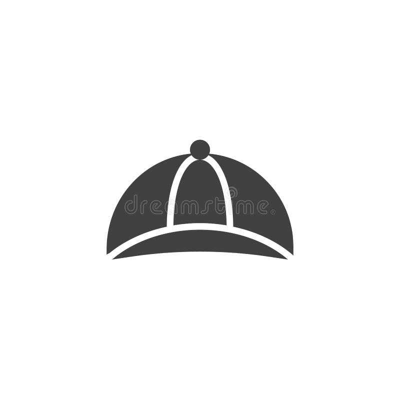 Baseball cap vector icon stock vector. Illustration of head - 110904488