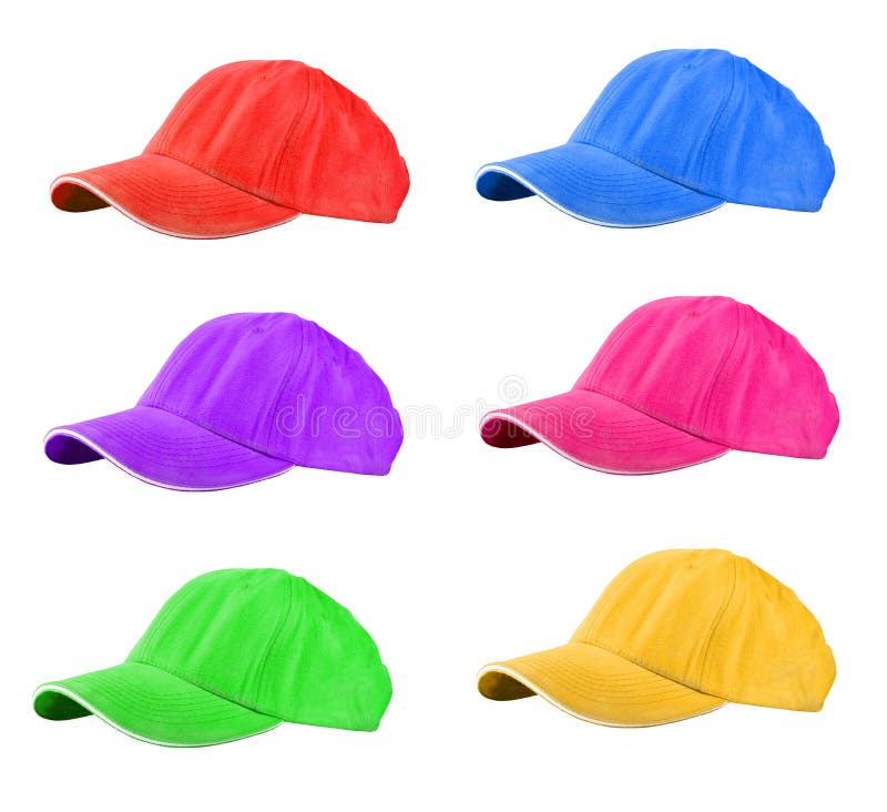 Baseball caps stock image. Image of side, visor, isolated - 21540021
