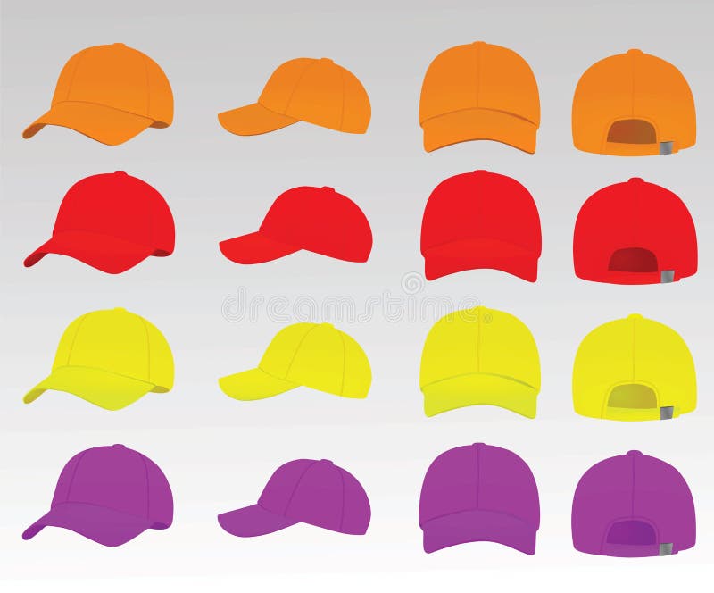 Baseball caps stock vector. Illustration of graphic, advertise - 93117964