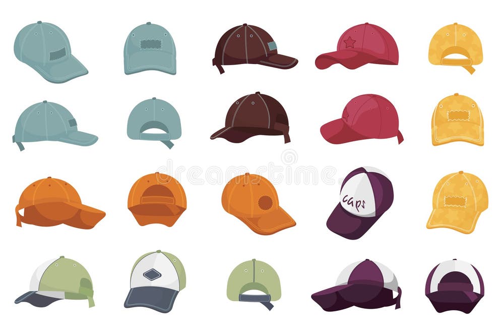 Baseball Caps stock vector. Illustration of fashion - 361377554
