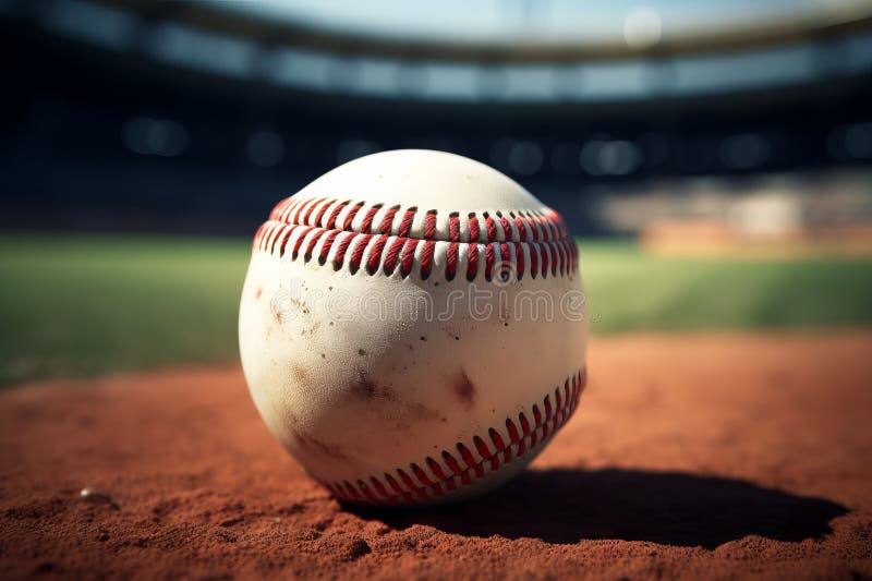 A Baseball Captured in Close-up during a Pitch Stock Illustration ...