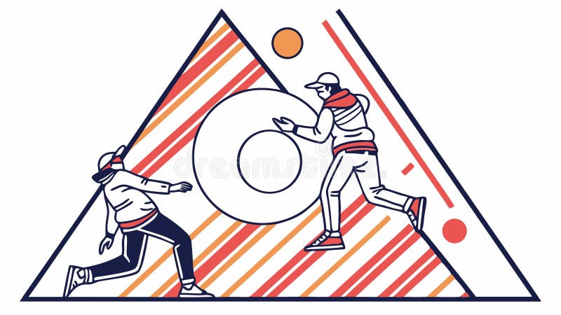 Baseball Catcher Batter in Triangle, Sport Competition, Vector Design ...