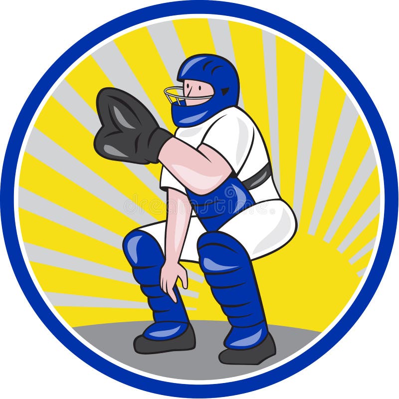 Baseball Catcher Clipart