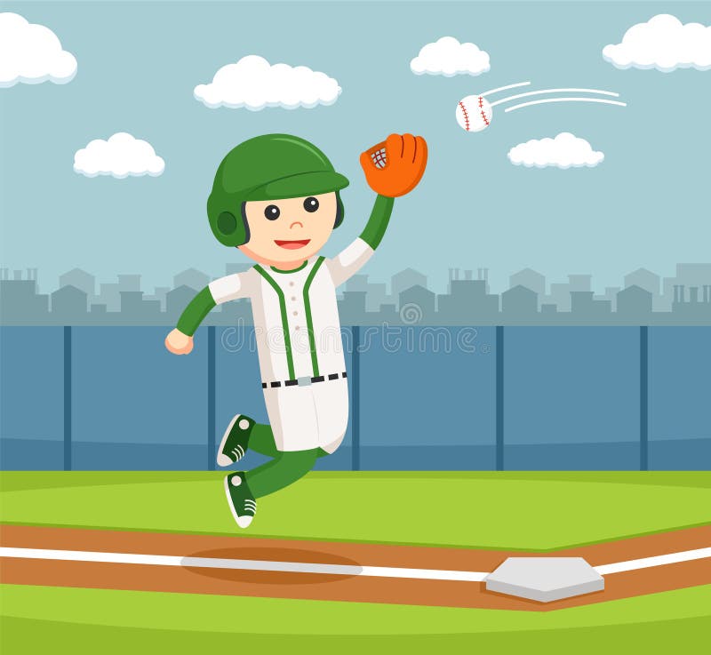 Baseball Character Profession Design Vector Stock Vector - Illustration ...
