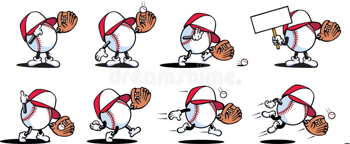 Cartoon Running Baseball Stock Illustrations – 1,793 Cartoon Running ...
