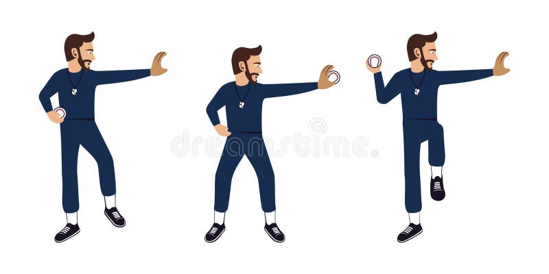 Baseball Coach Character Design Illustration Stock Vector ...