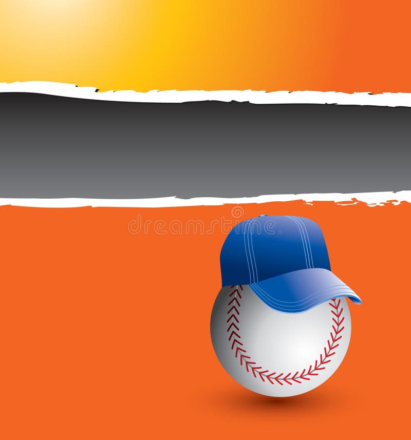 Baseball Coach on Orange Ripped Banner Stock Vector - Illustration of ...