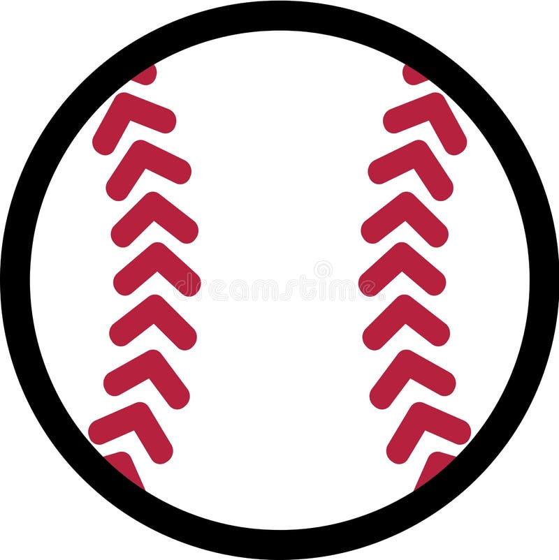 Baseball 2 Colors Pic stock vector. Illustration of team - 85845266