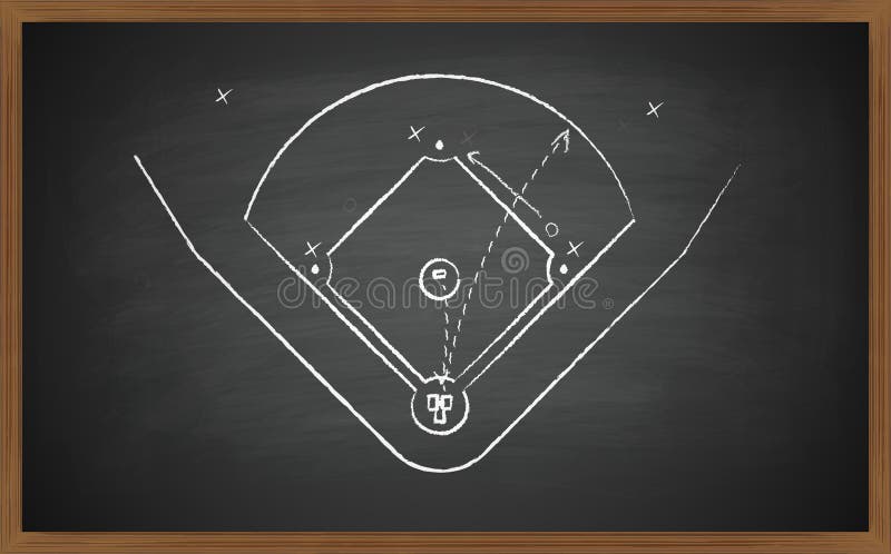 Baseball court on board stock illustration. Illustration of competitive ...