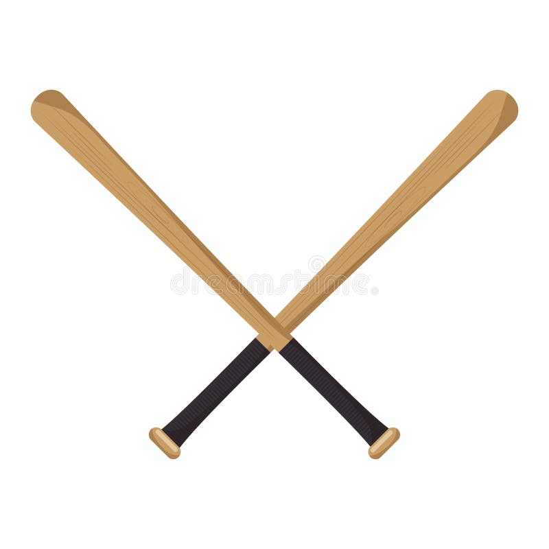 Baseball Crossed Bats Icons Stock Vector - Illustration of sport, badge ...