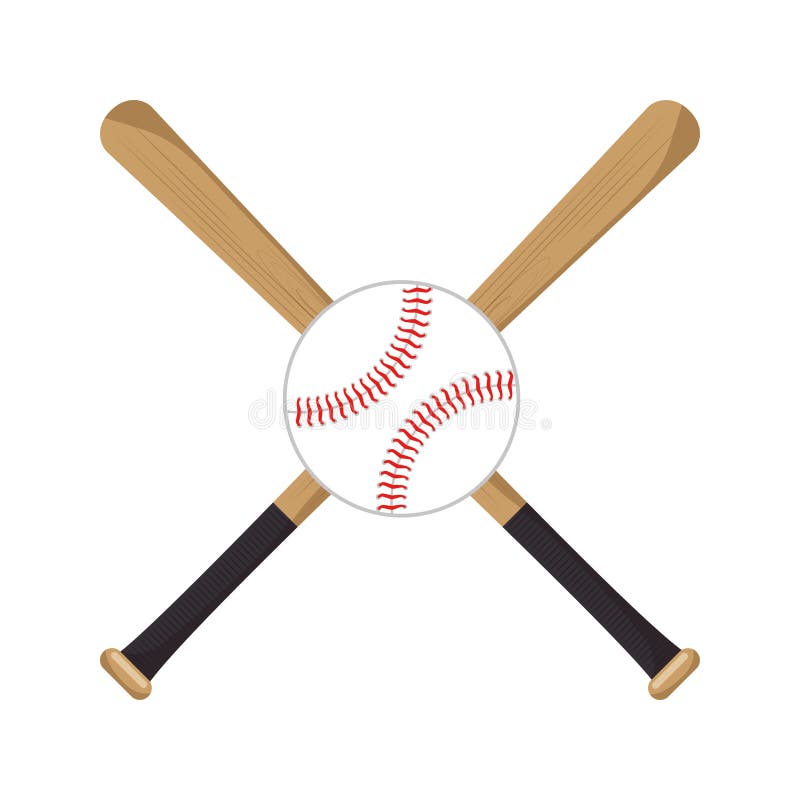 Baseball Crossed Bats Icons Stock Vector - Illustration of school, icon ...