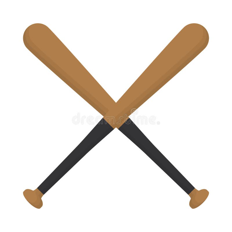 Baseball Bats Crossed Stock Illustrations – 703 Baseball Bats Crossed ...