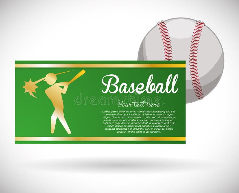 Baseball design stock vector. Illustration of entertainment - 58663401