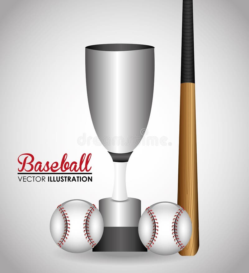 Baseball Design, Vector Illustration. Stock Vector - Illustration of ...