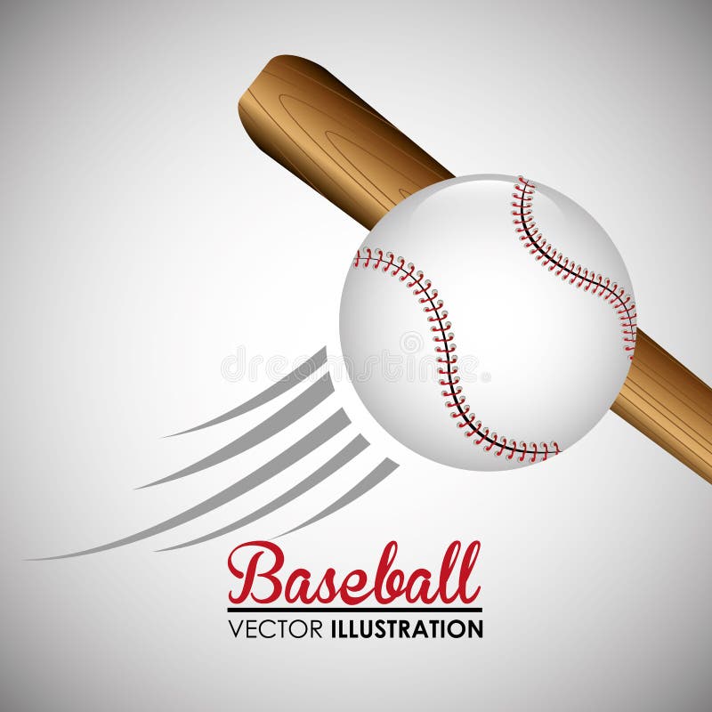 Baseball Design, Vector Illustration. Stock Vector - Illustration of ...