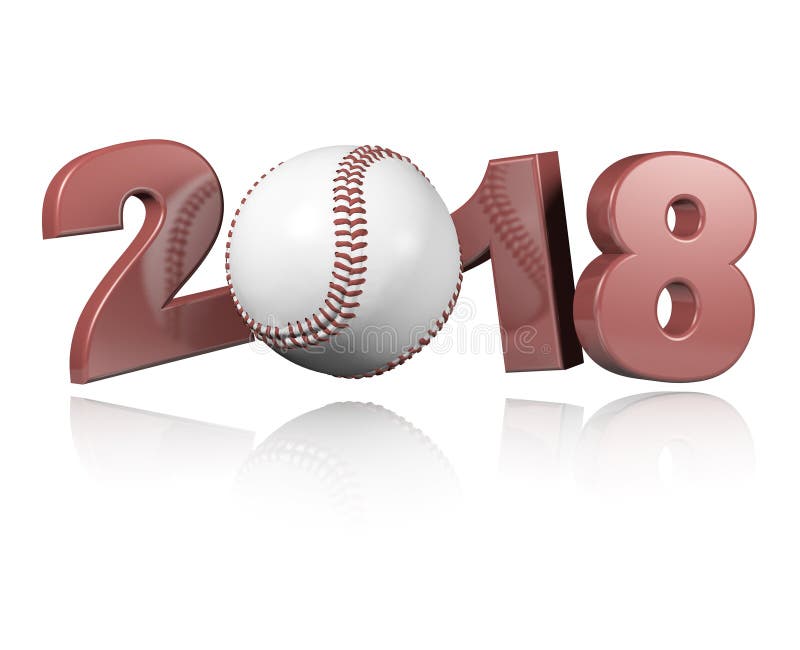 Baseball 2018 Design stock illustration. Illustration of champion ...