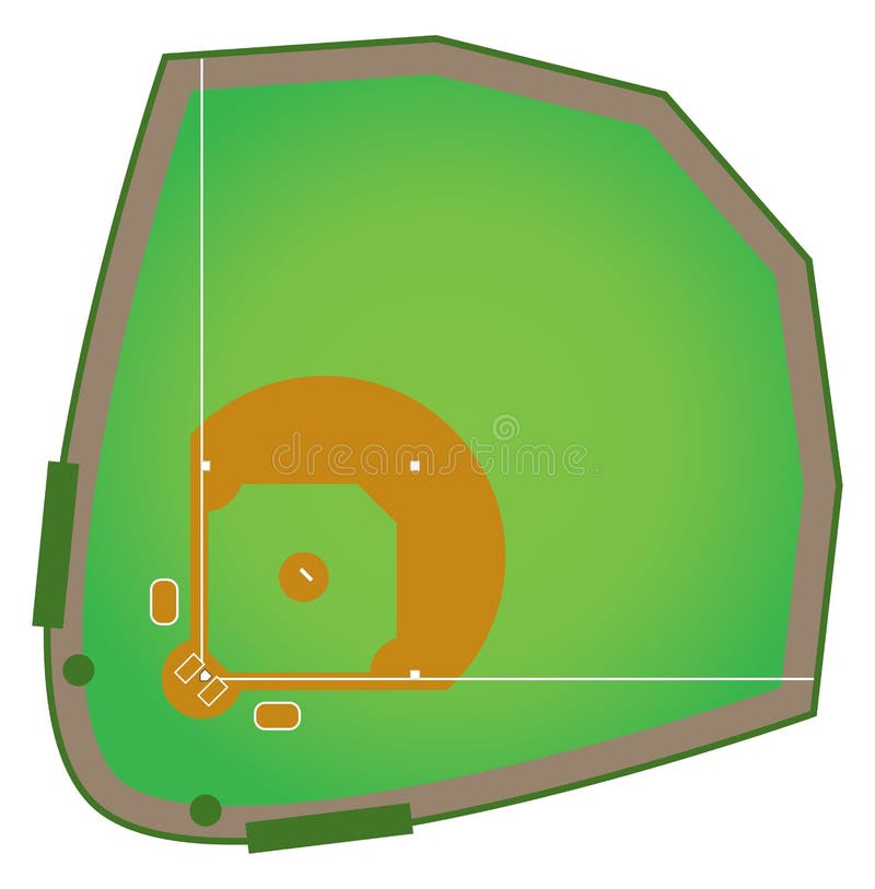 Baseball Diamond stock vector. Illustration of design - 19047917