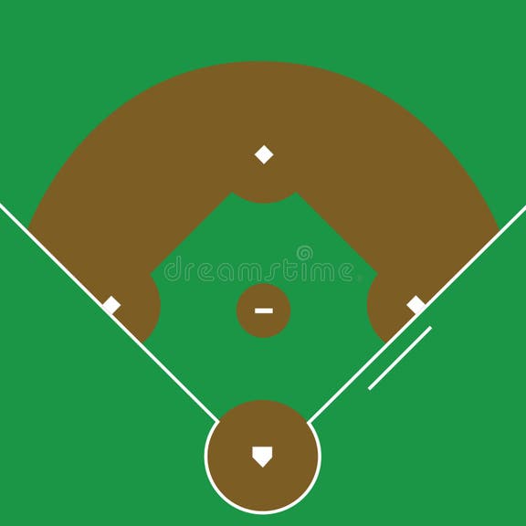 Baseball diamond stock vector. Illustration of baseball - 8529278