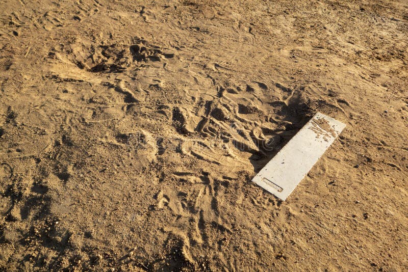 Baseball Diamond Clay Area Pitchers Mound Stock Image - Image of area ...
