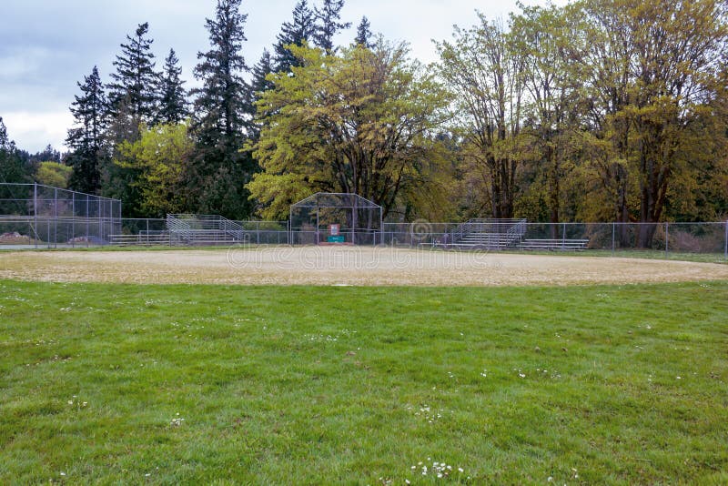 Baseball diamond at park stock photo. Image of fitness - 120472944