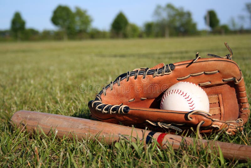 Baseball Equipment stock image. Image of summer, glove - 799195