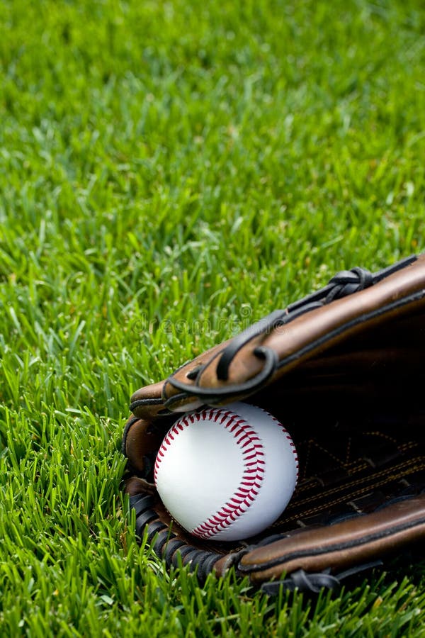Baseball on field stock photo. Image of stitches, baseball - 15201554