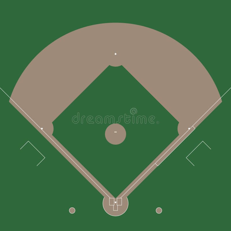Baseball field Design. stock illustration. Illustration of foul - 68826528
