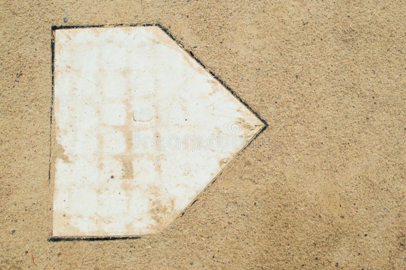 Baseball home plate stock image. Image of goal, dream - 99255211