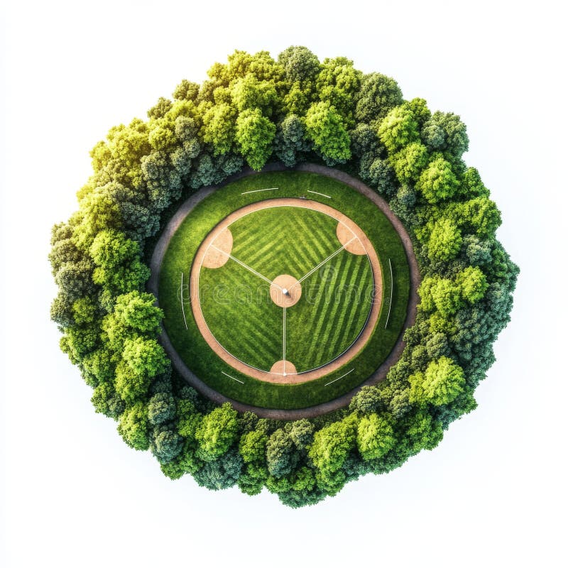 Baseball Field Surrounded Trees Air Stock Photos - Free & Royalty-Free ...