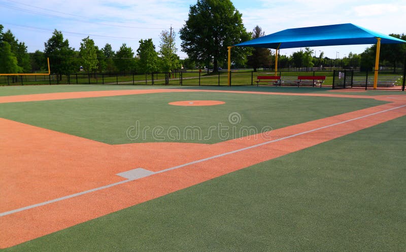 Baseball Field stock image. Image of game, line, green - 23983253