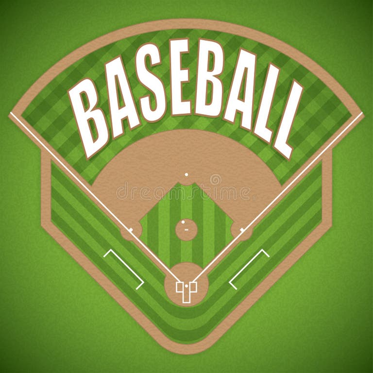 Baseball field stock vector. Illustration of stadium - 69552773