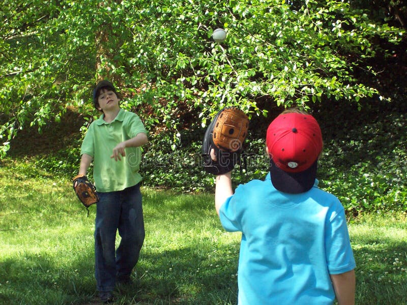 Baseball in flight stock photo. Image of summer, brothers - 2498138