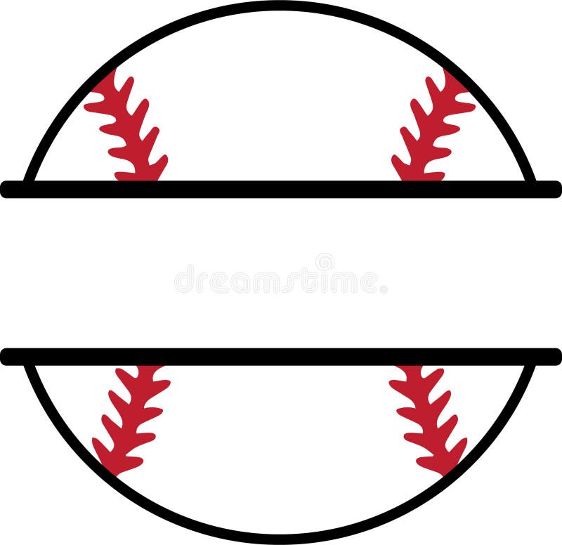 Baseball Frame Sports Base Ball Team Frame Monogram Custom Stock Vector ...