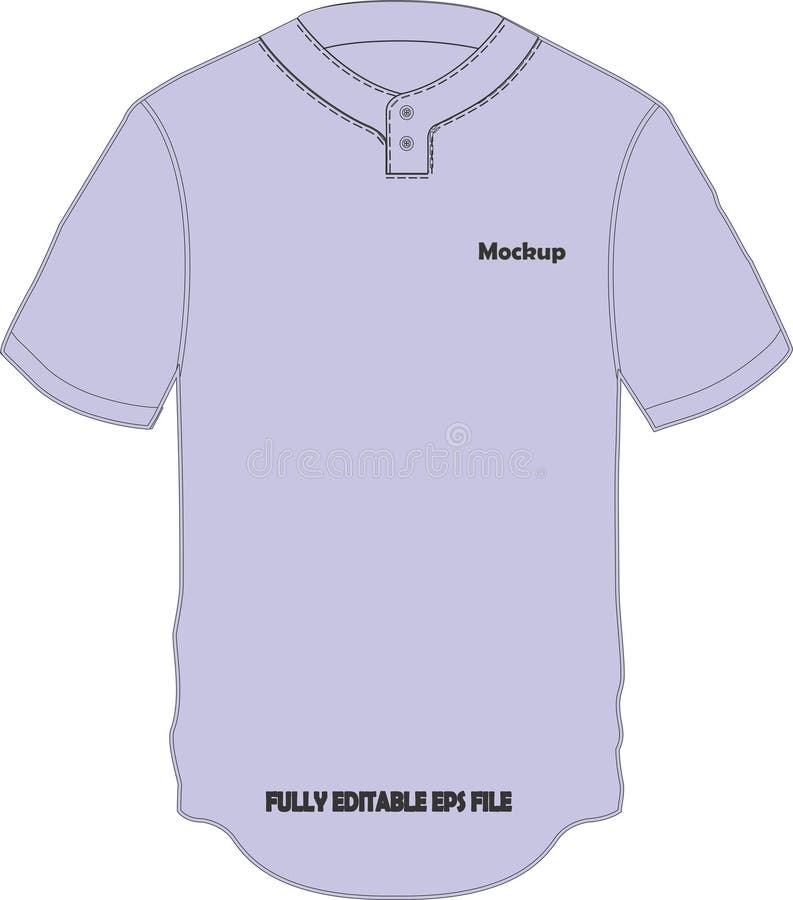 Baseball Full Button Two Button V Neck Jersey Mock Ups Templates Stock ...