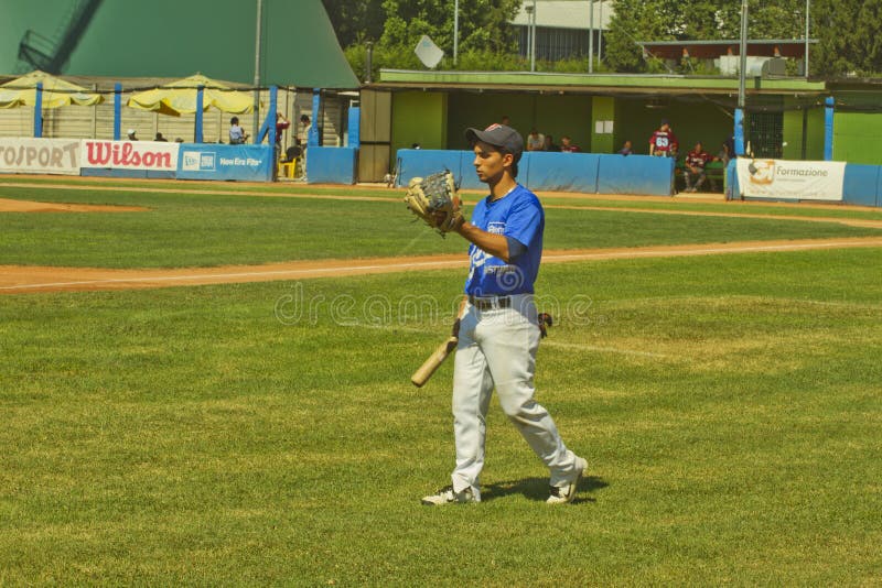 Baseball game editorial image. Image of leather, diamond - 25665005