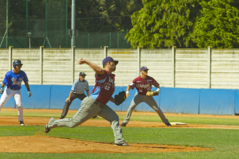 Baseball game editorial photography. Image of close, american - 25665097