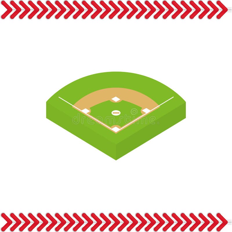 Baseball game field stock vector. Illustration of game - 80237175