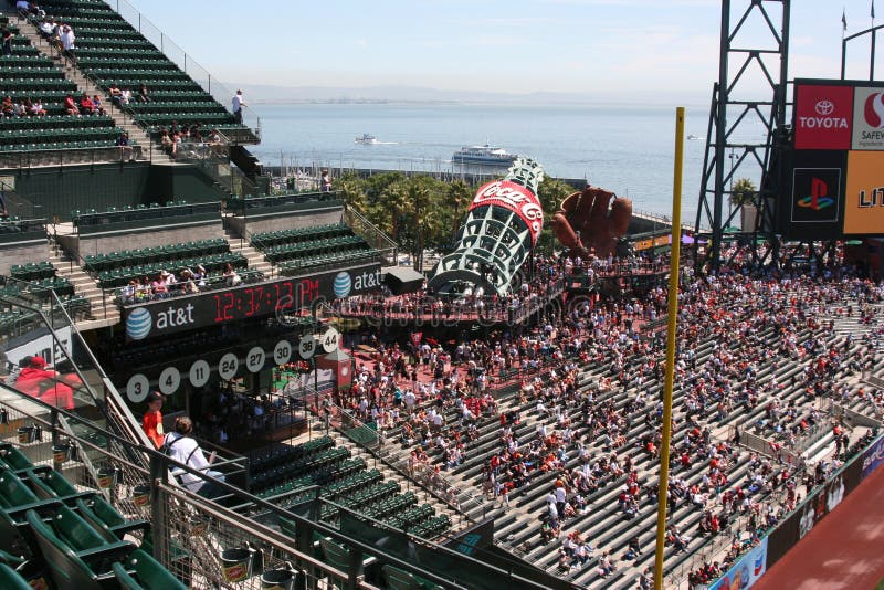 Baseball at Giants Stadium in San Francisco Editorial Stock Photo ...