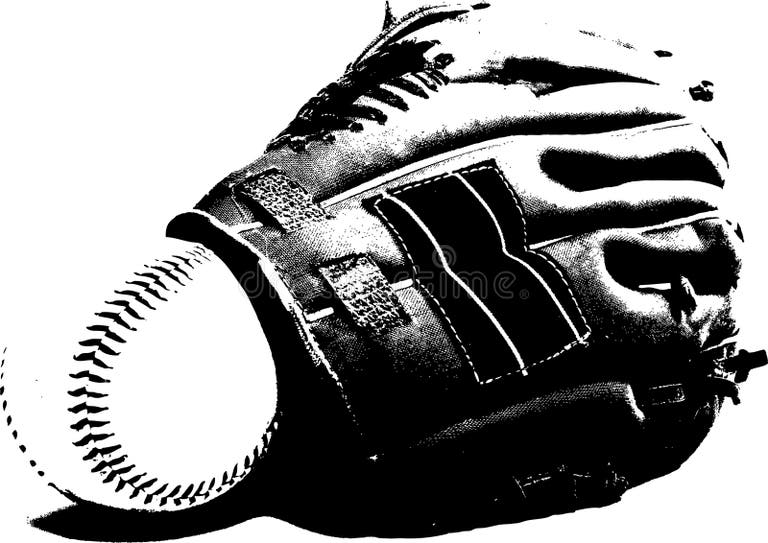 Baseball Glove Silhouette Stock Illustrations – 2,456 Baseball Glove ...