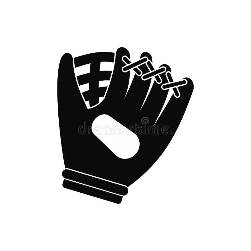 Baseball Glove Silhouette Vector