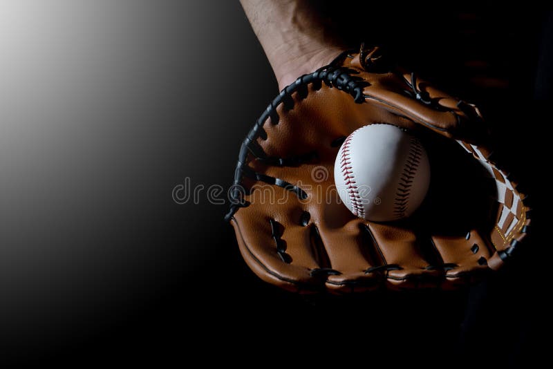 Baseball Glove Hand Holding a Baseball Stock Photo - Image of concepts ...