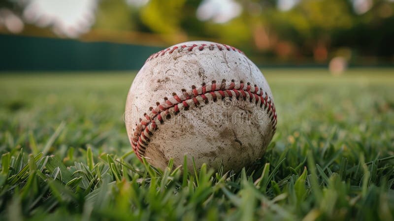 Baseball on Green Field stock photo. Image of green - 311460128