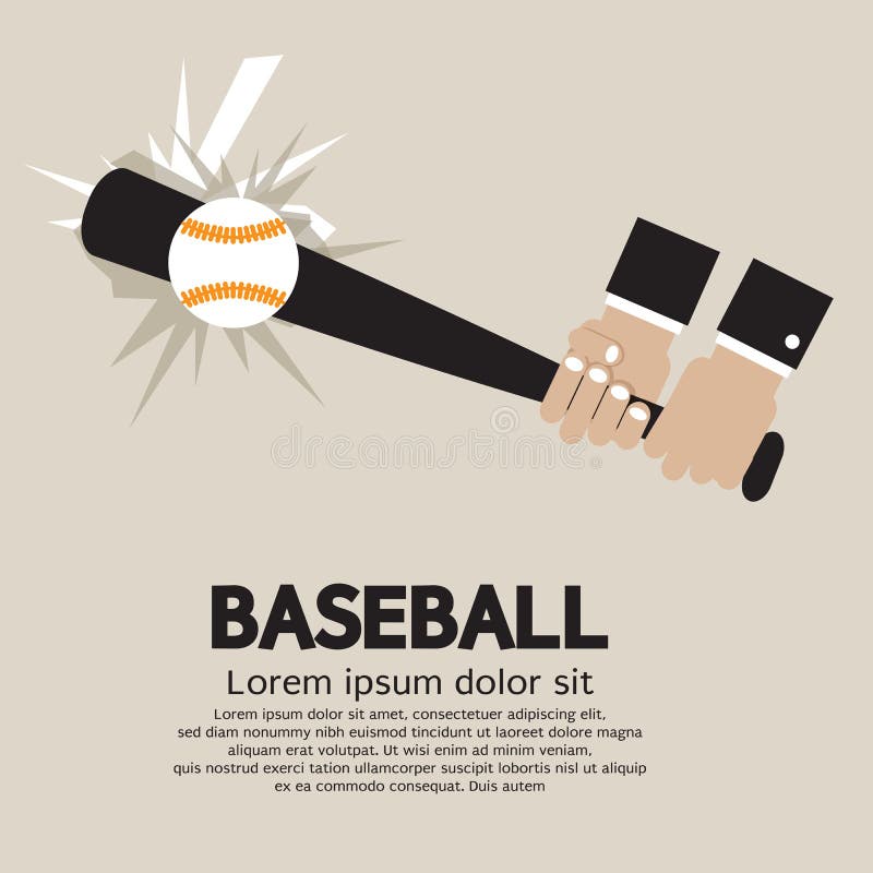 Baseball stock vector. Illustration of recreation, holding - 38705700
