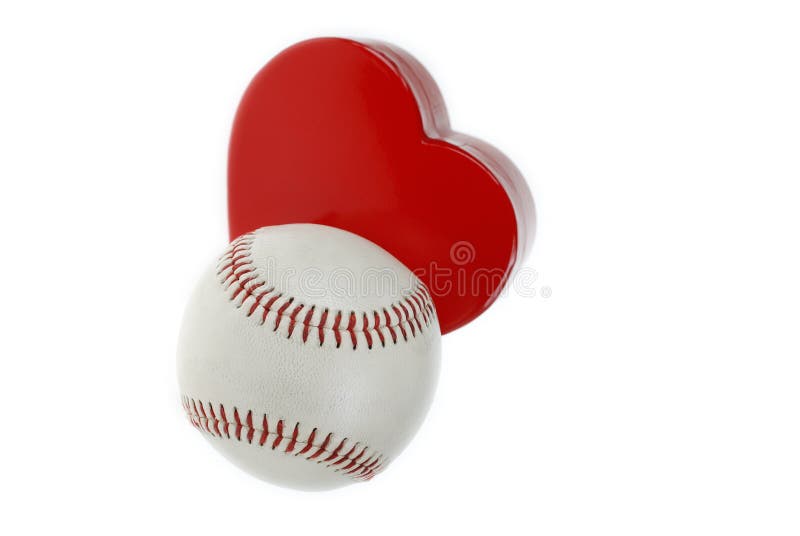 Baseball and Heart stock photo. Image of circle, ball - 4937418