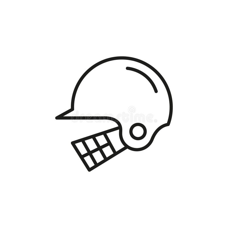 Baseball Helmet icon stock illustration. Illustration of hobby - 372283293