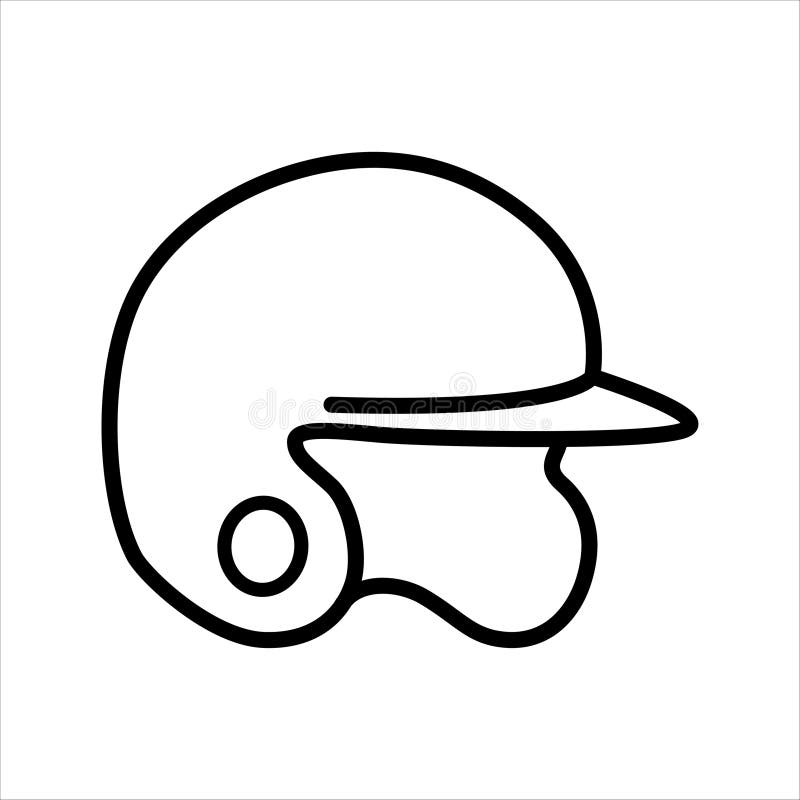 Baseball Helmet Icon Vector Design Template Stock Vector - Illustration ...