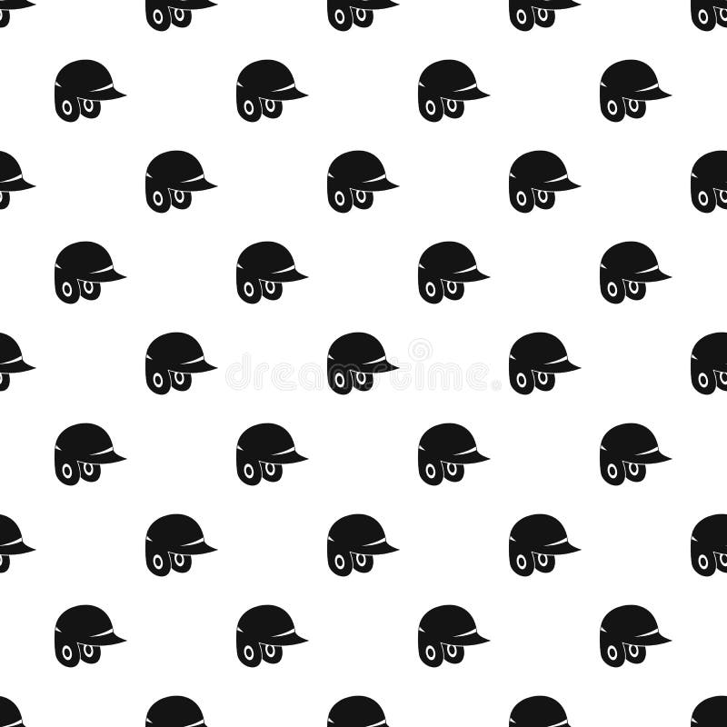Baseball Helmet Pattern Vector Stock Vector - Illustration of gear ...