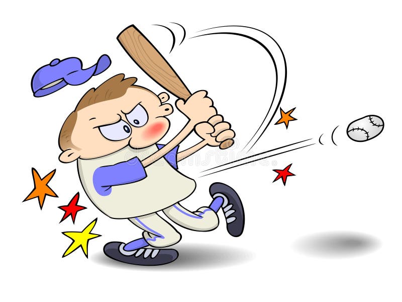 Baseball hit stock vector. Illustration of ball, concentration - 10517560