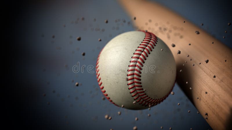 Baseball hit stock image. Image of leisure, classic - 389630633